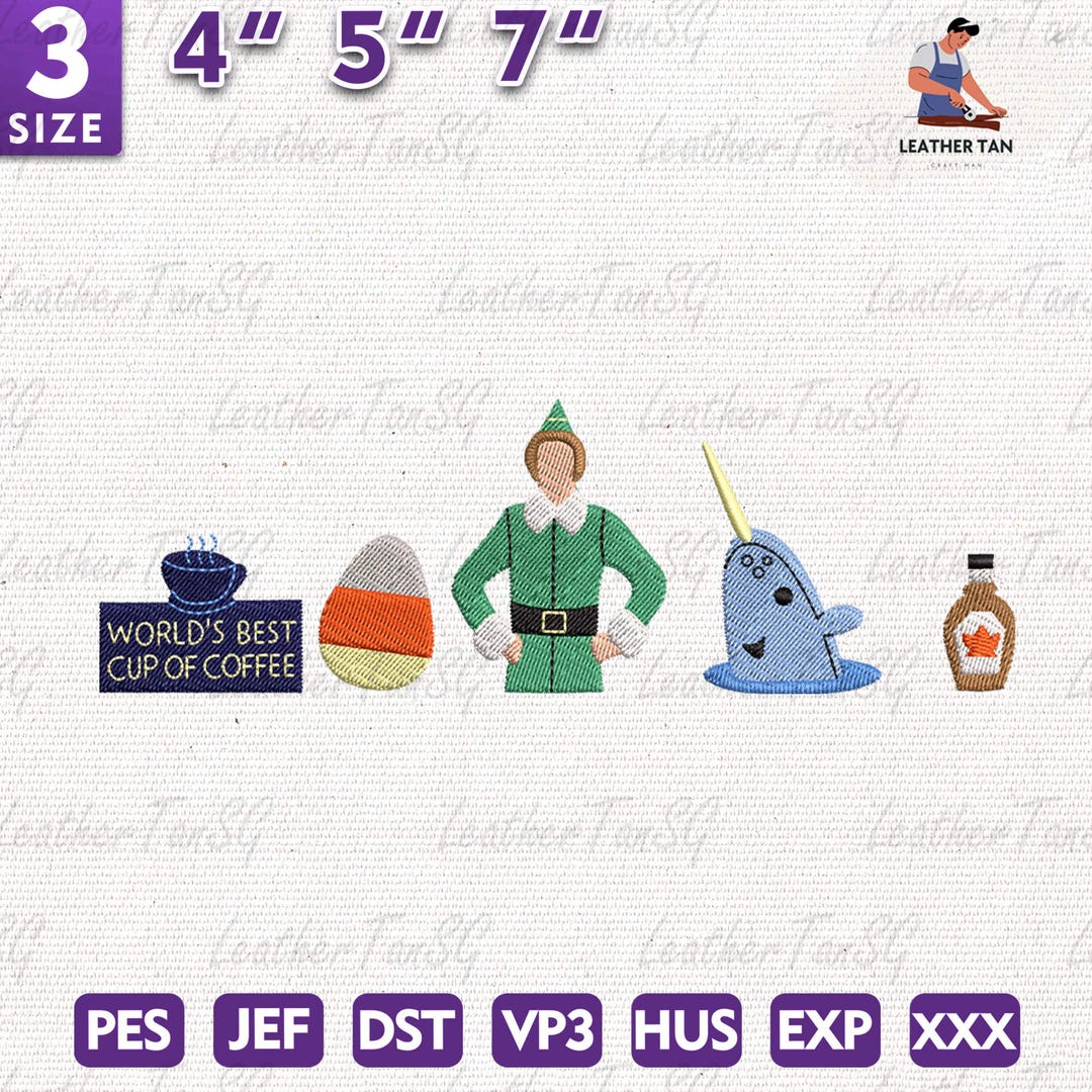 Christmas Movie Characters Embroidery Design, Christmas Embroidery ...