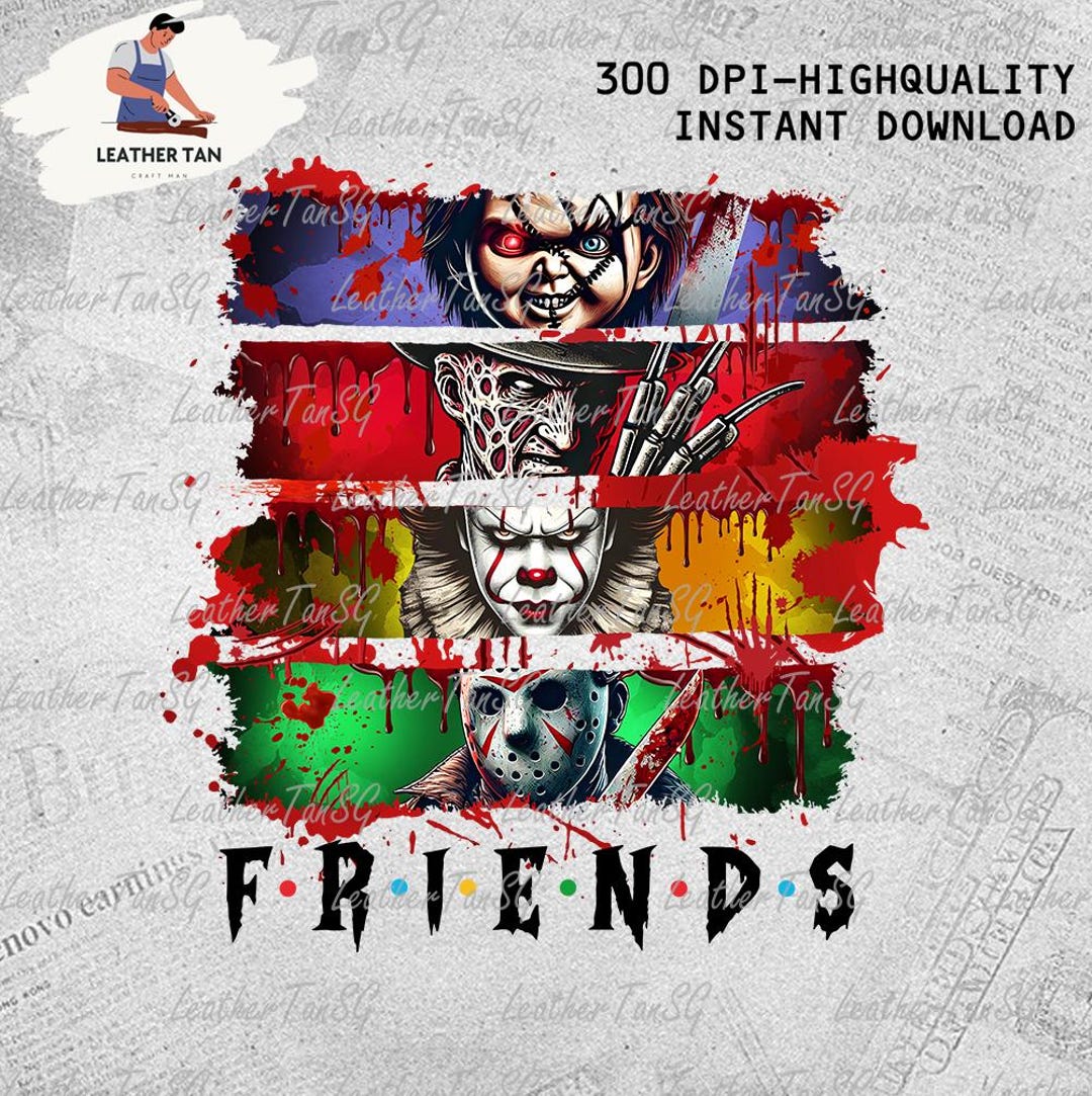 Halloween Horror Characters Png, Friends Horror Characters Png, Happy ...