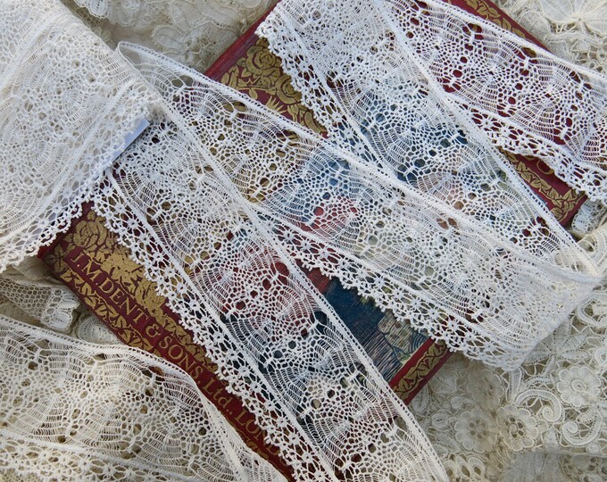 Vintage spider Web Lace Yardage... Spiderweb Lace - Etsy