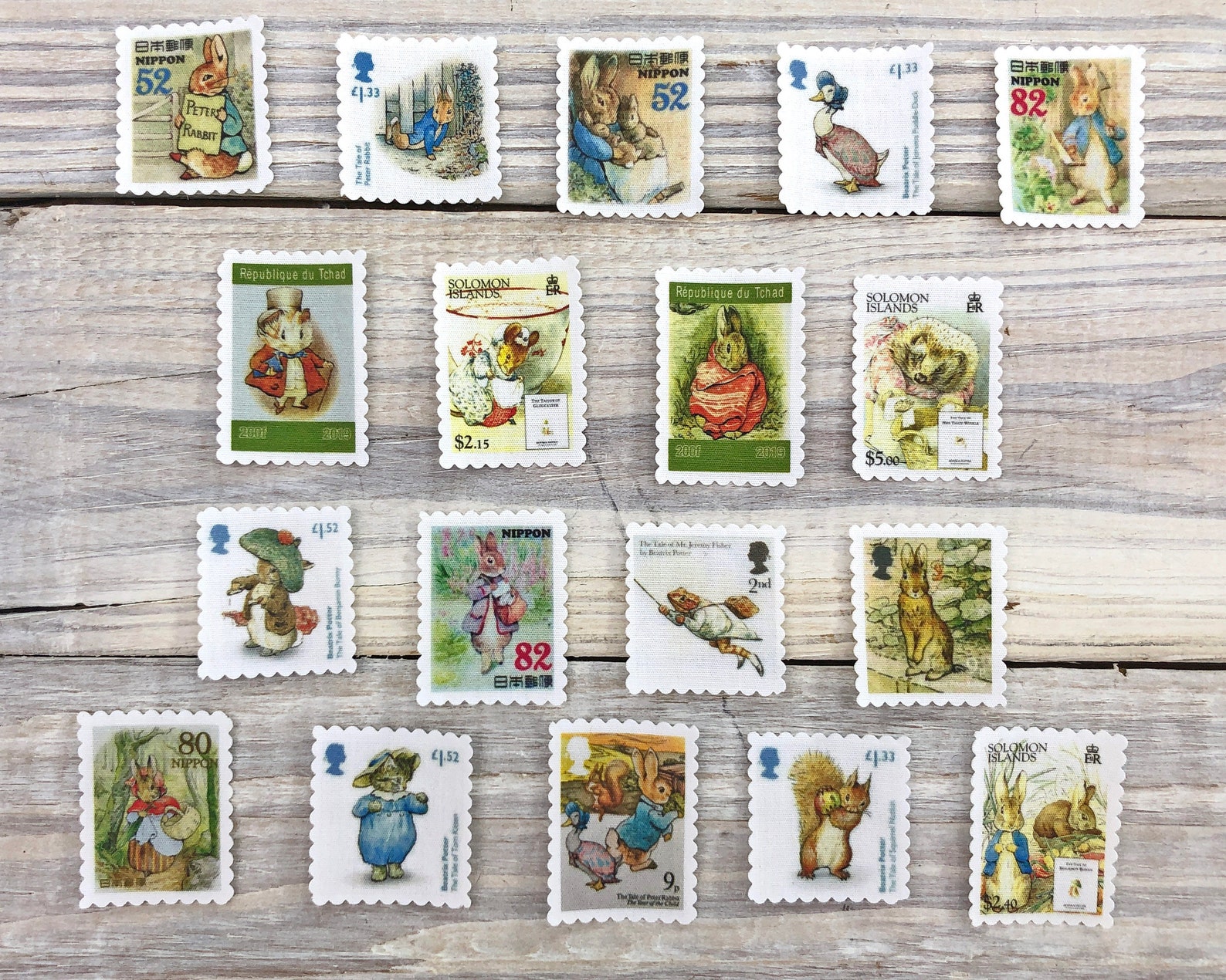 Beatrix Potter Peter Rabbit Book Series Fusible Fabric | Etsy