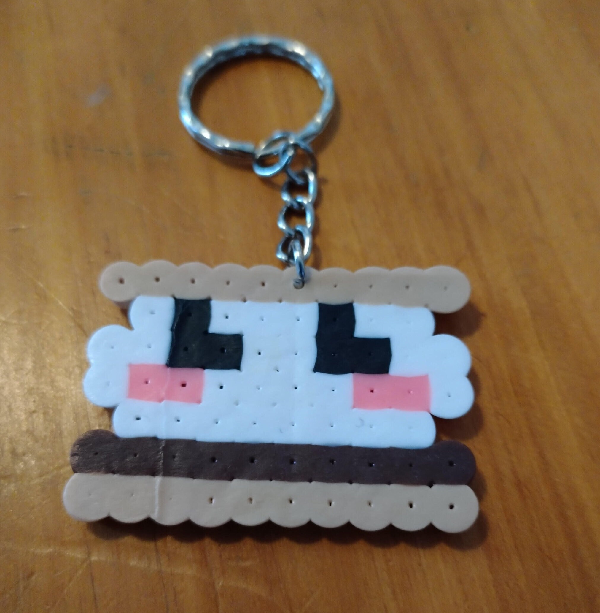 S'more Keychain Made of Perler Beads - Etsy