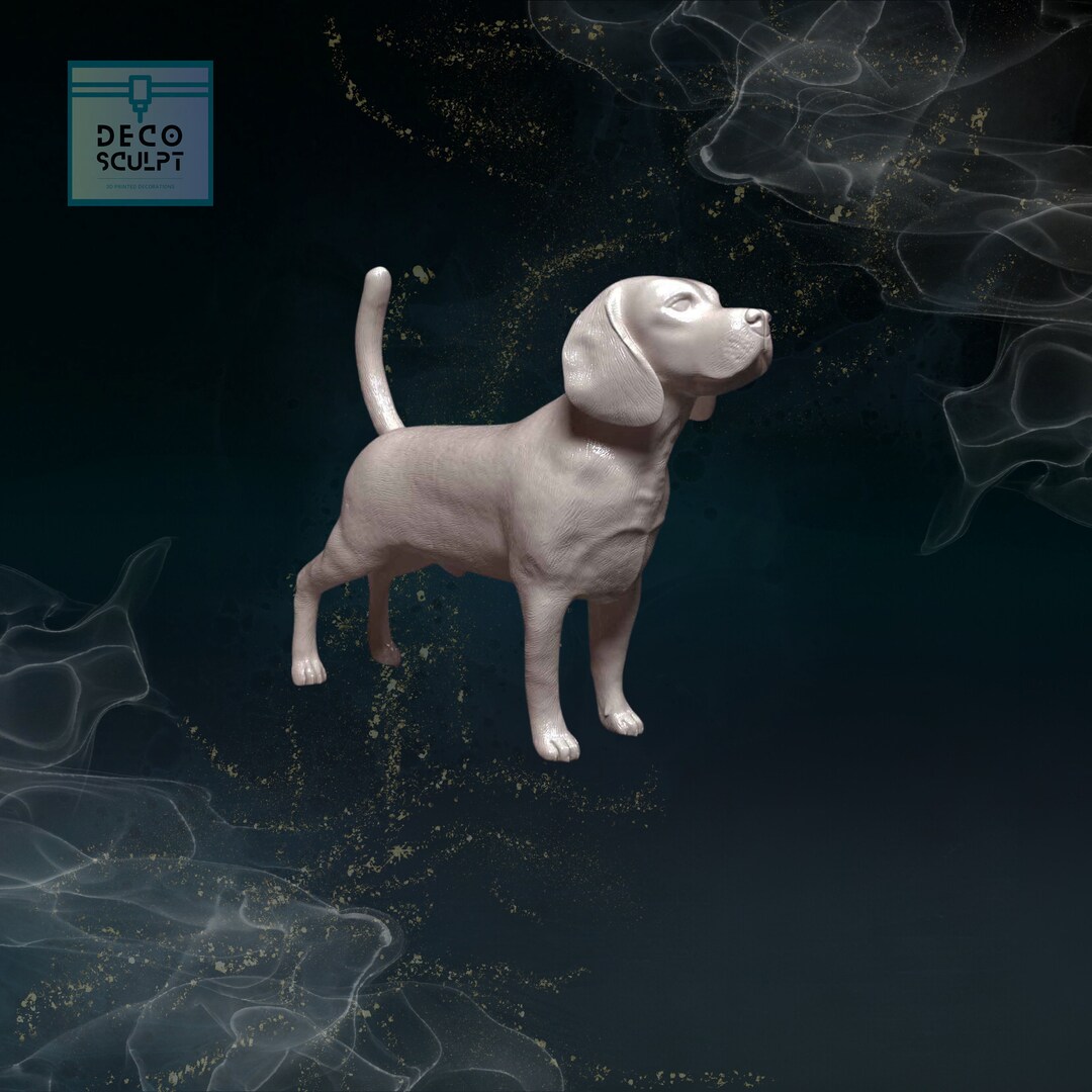 3D Printed Beagle Sculpture - Great Home Decoration and Ideal Gift for ...