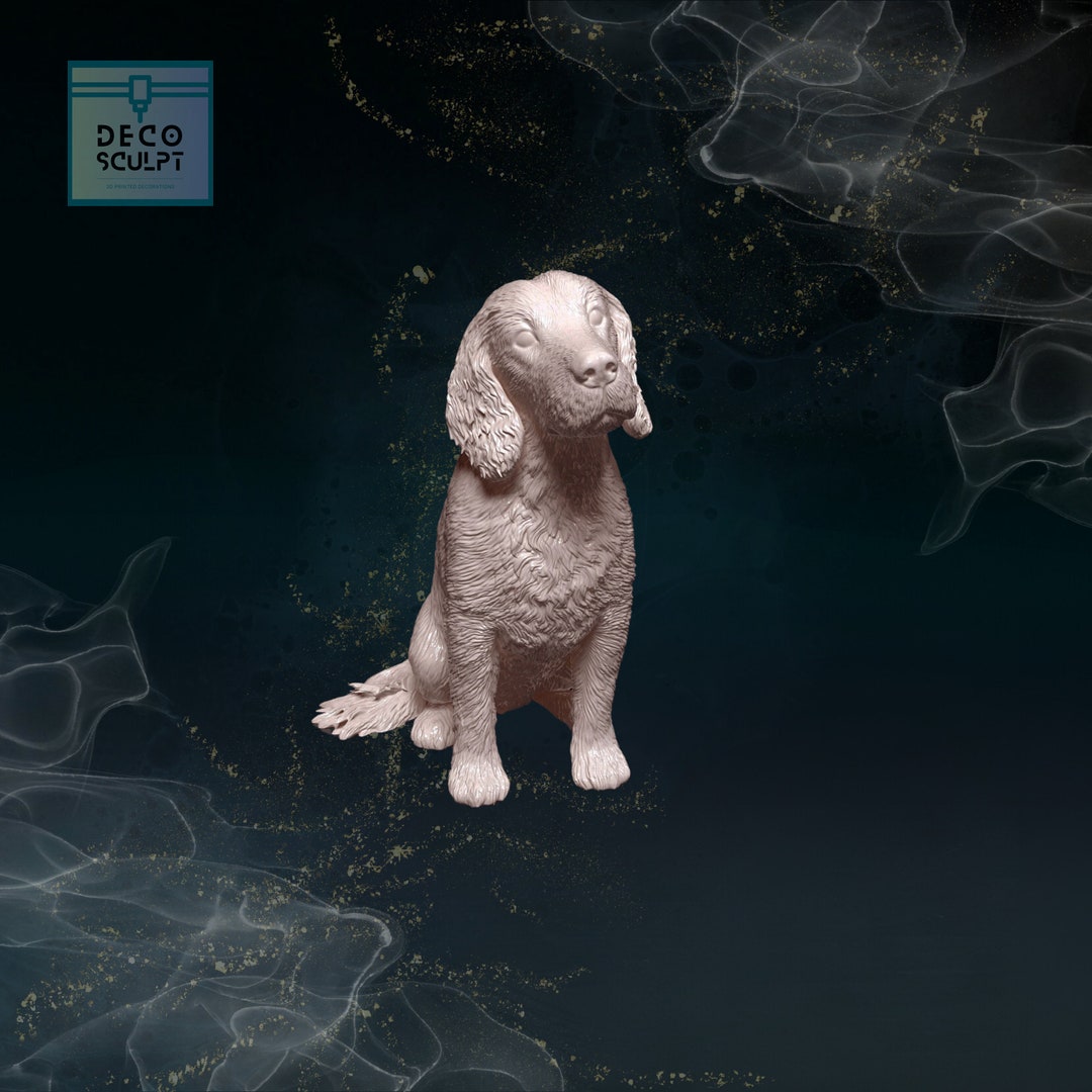 Stunning 3D Cocker Spaniel Art - Realistic Cocker Spaniel Sculpture ...