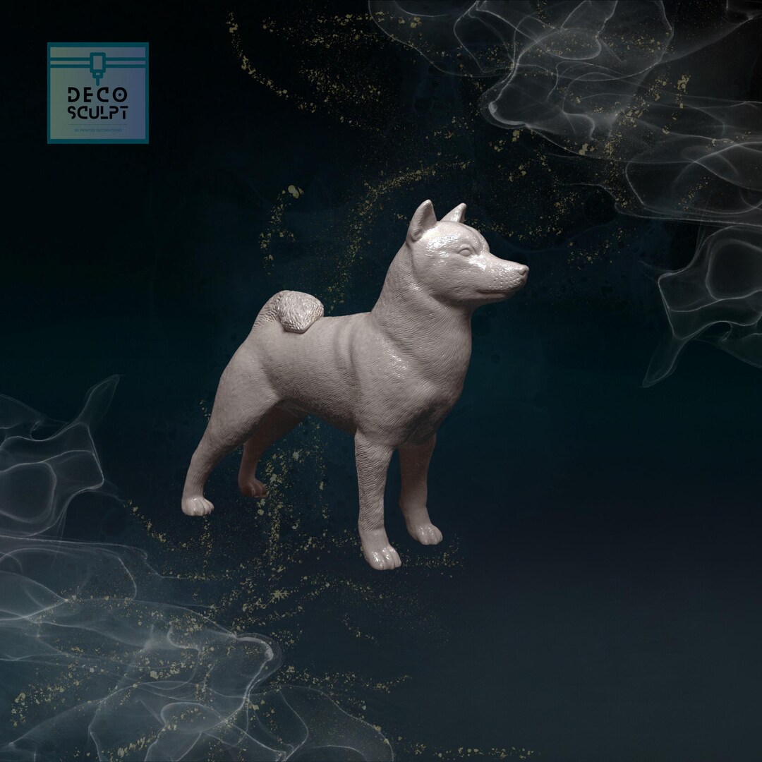 3D Shiba Inu Keepsake - Charming 3D Shiba Inu Sculpture - Perfect Gift ...