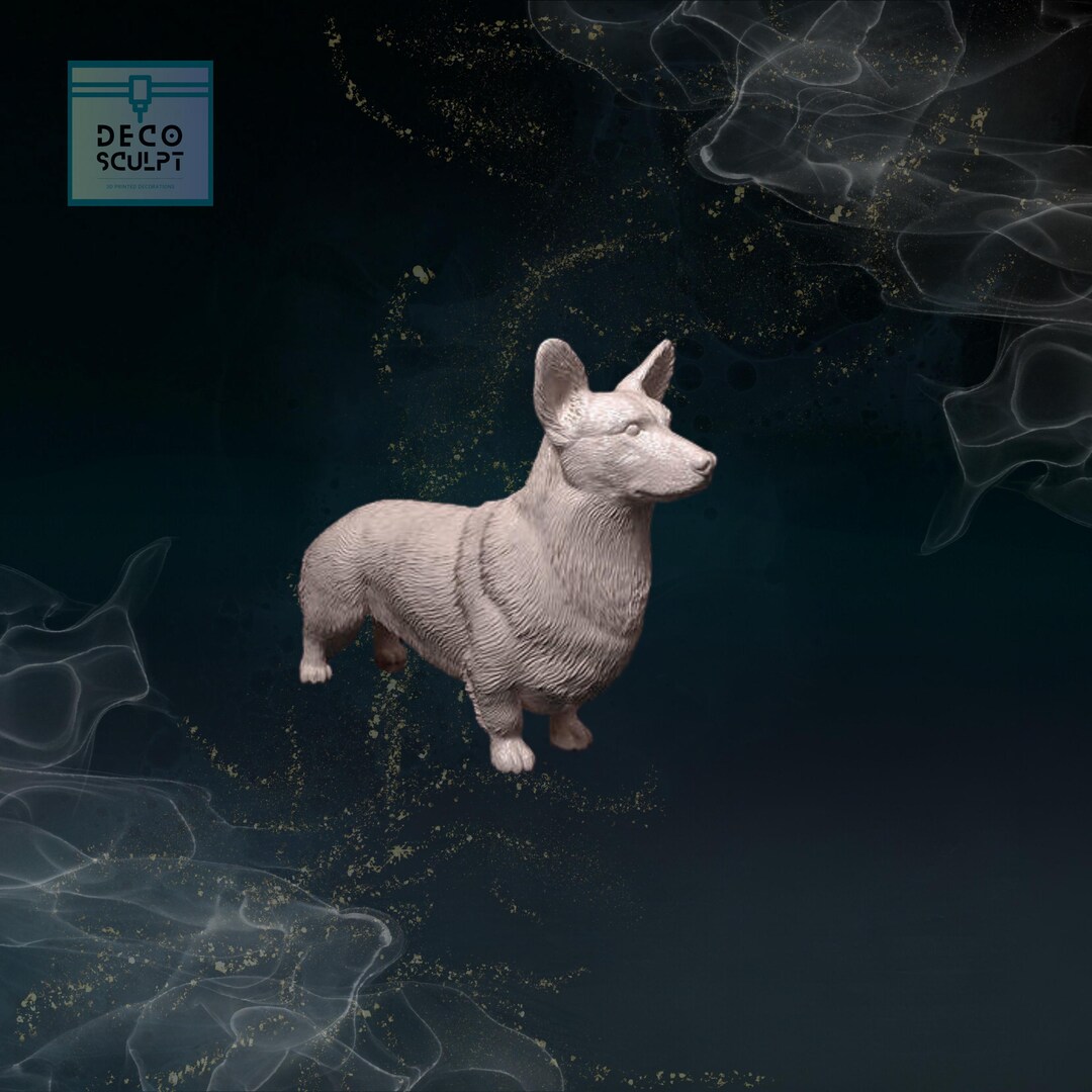 Charming 3D Welsh Corgi Sculpture - Ideal Pet Memorial Gift - Perfect ...
