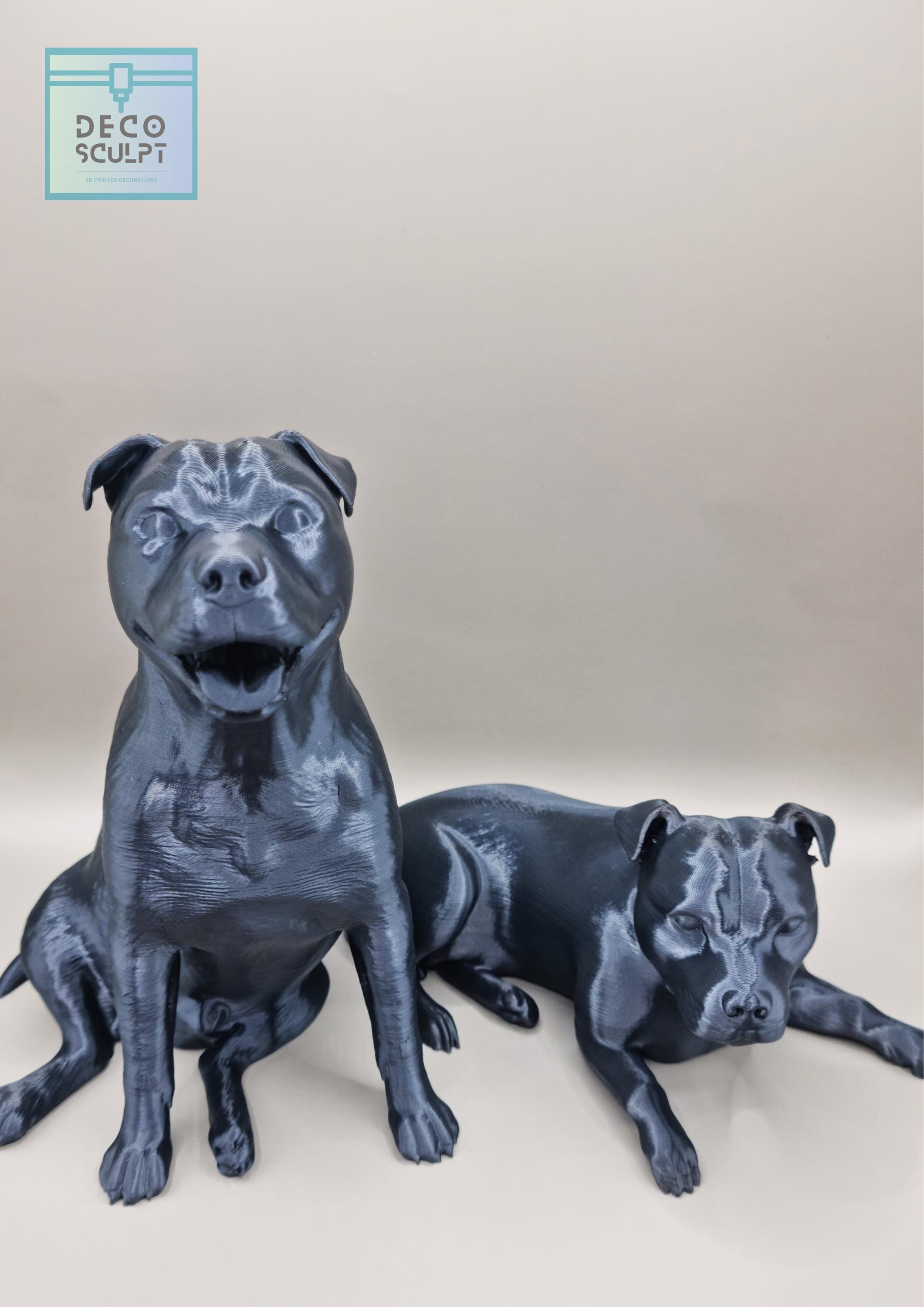 3D Pitbull Figurine: Realistic PLA Dog Sculpture - Etsy
