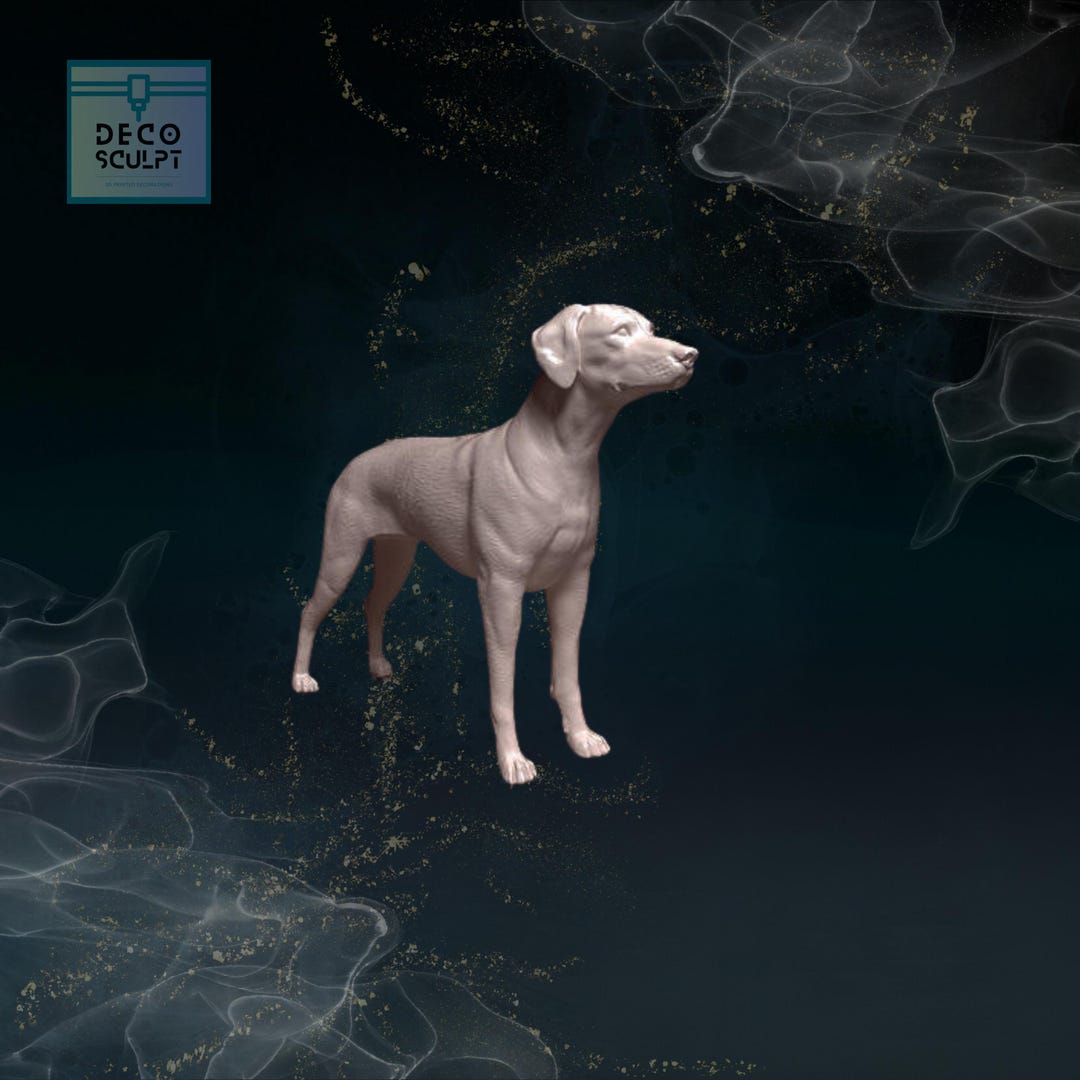 Realistic 3D Rhodesian Ridgeback Model - Ideal Pet Memorial Gift ...