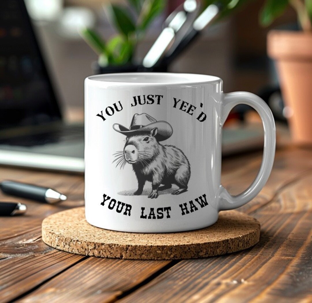 Capybara, Capybara Cowboy, Cowboy Capybara, Capybara Mug, Capybara Gift ...