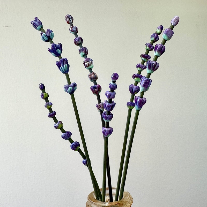Blown Glass Flowers - Etsy