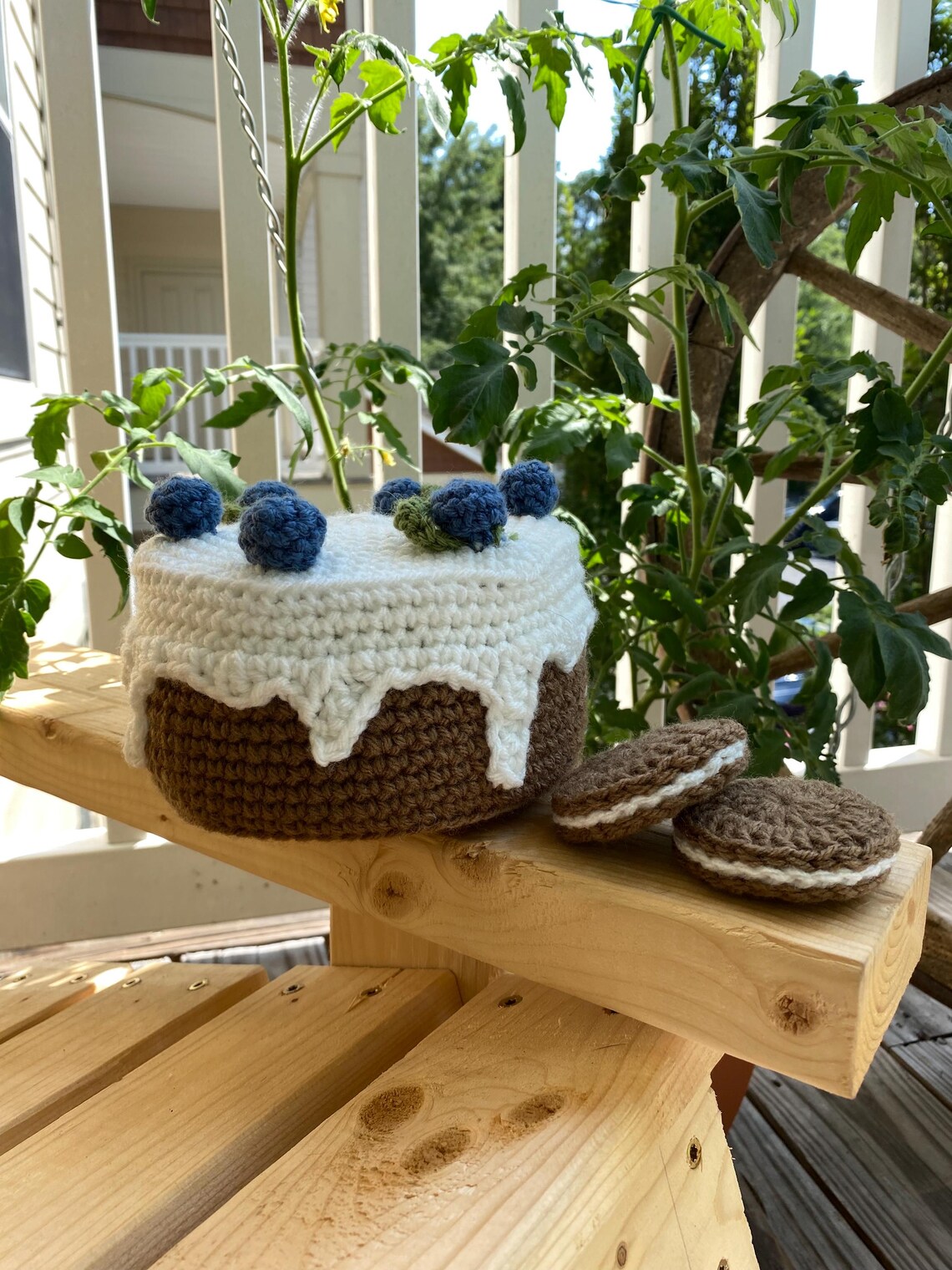 Crochet Cake With Blueberry’s and Oreo Cookies, Crochet Toys for Kids ...