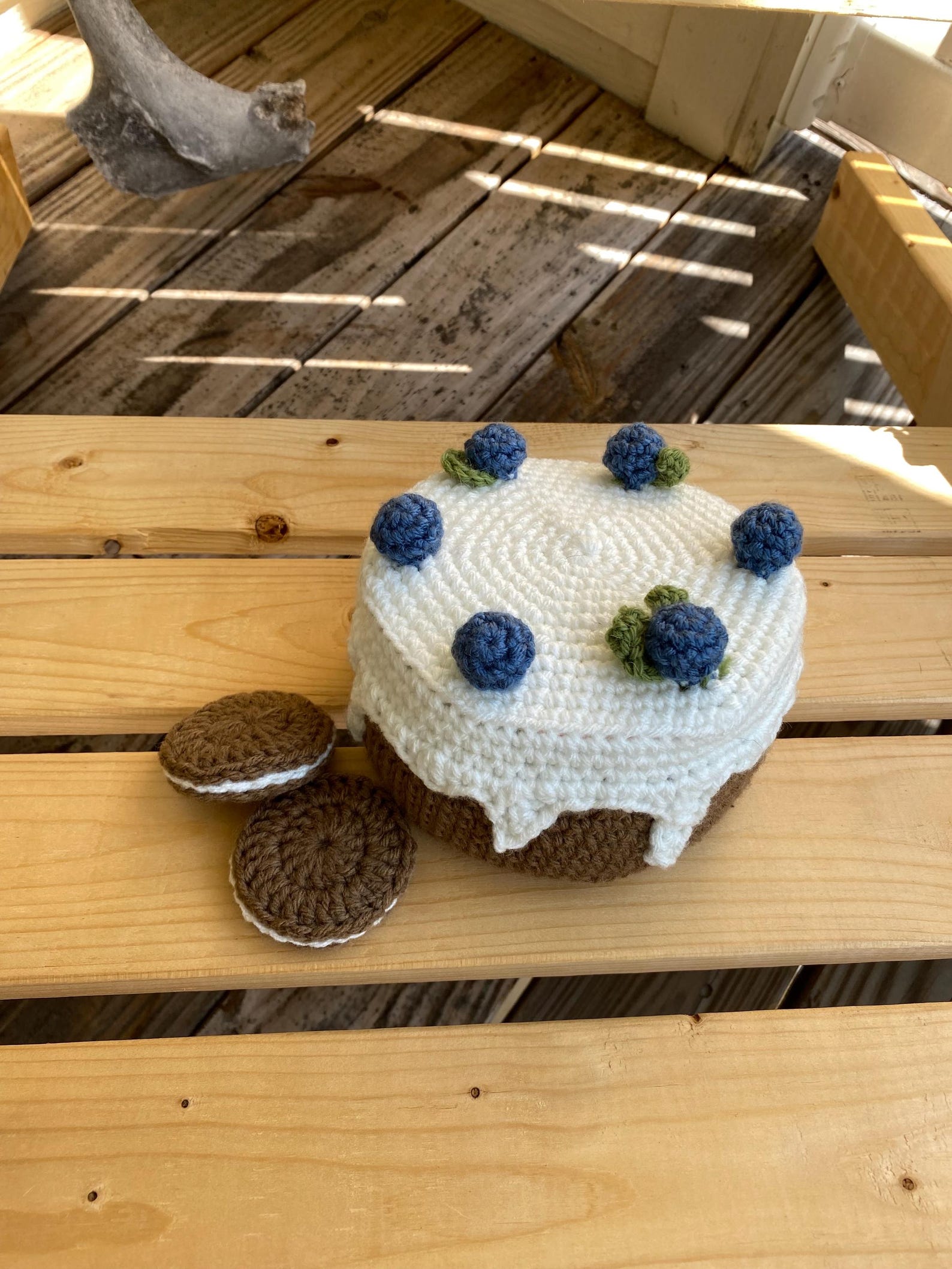 Crochet Cake With Blueberry’s and Oreo Cookies, Crochet Toys for Kids ...