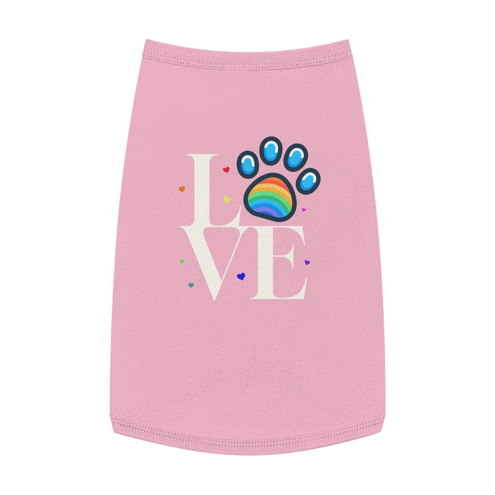 LOVE Pride Dog Shirt, Rainbow Pet Tee, LGBTQ Puppy Clothes, Dog Pride ...