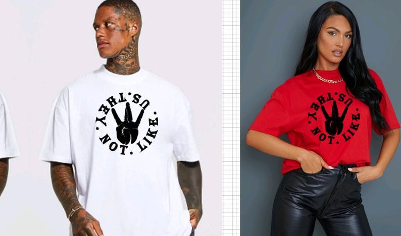 They Not Like Us - Logo Design Svg for Shirts - Etsy