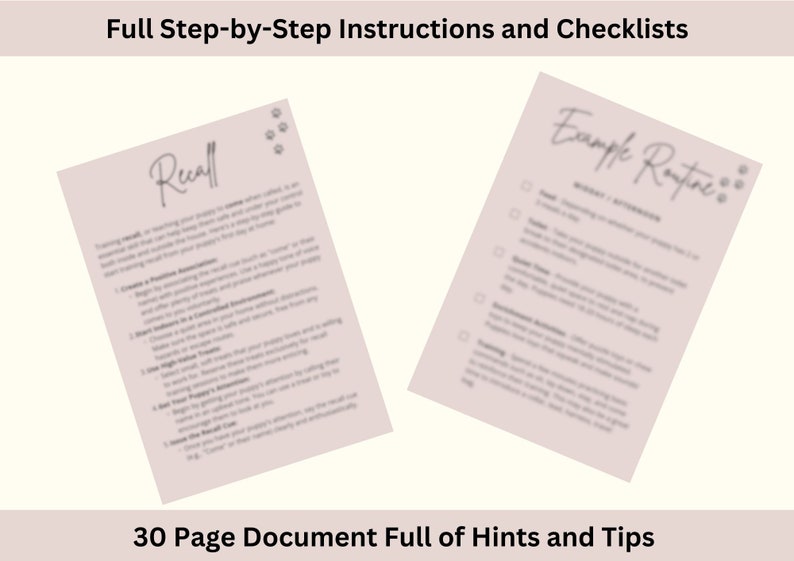 A Guide for New Puppy Parents: Puppy Training Plan Commands, Routines ...
