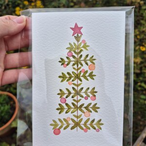 Hand Painted Watercolour Christmas Card: Original Handmade Greetings ...