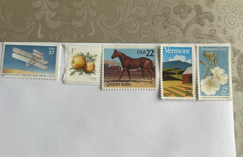 Custom Created Wedding Invitation Postage Sets// 1900s// Details and ...