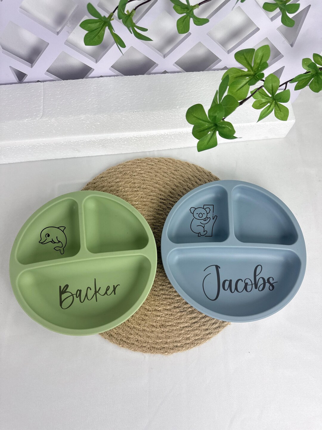 Personalized Engraved Plate,custom Named Silicone Dinner Plates for ...