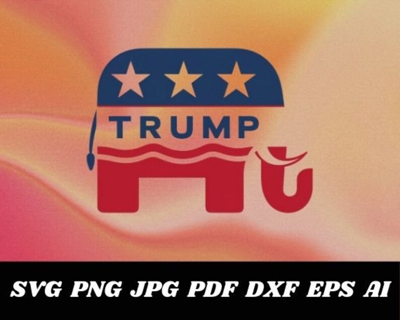 Trump Elephant SVG | Patriotic Design | Digital Download | Republican ...
