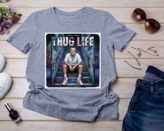 Donald Trump Thug Life Urban Street Art Poster | Political Humor Wall ...