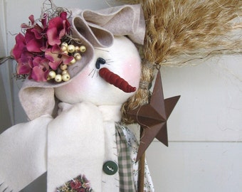 Snow Lady or Snowman-detail Wood Cutout-individual Pieces-christmas ...