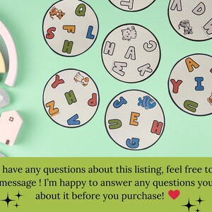 Match It!spot It! Dobble Letter Game Cards! Learning While Having Fun ...