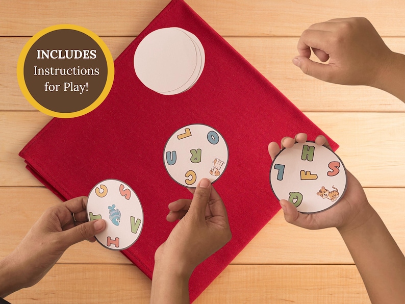 Match It!spot It! Dobble Letter Game Cards! Learning While Having Fun ...