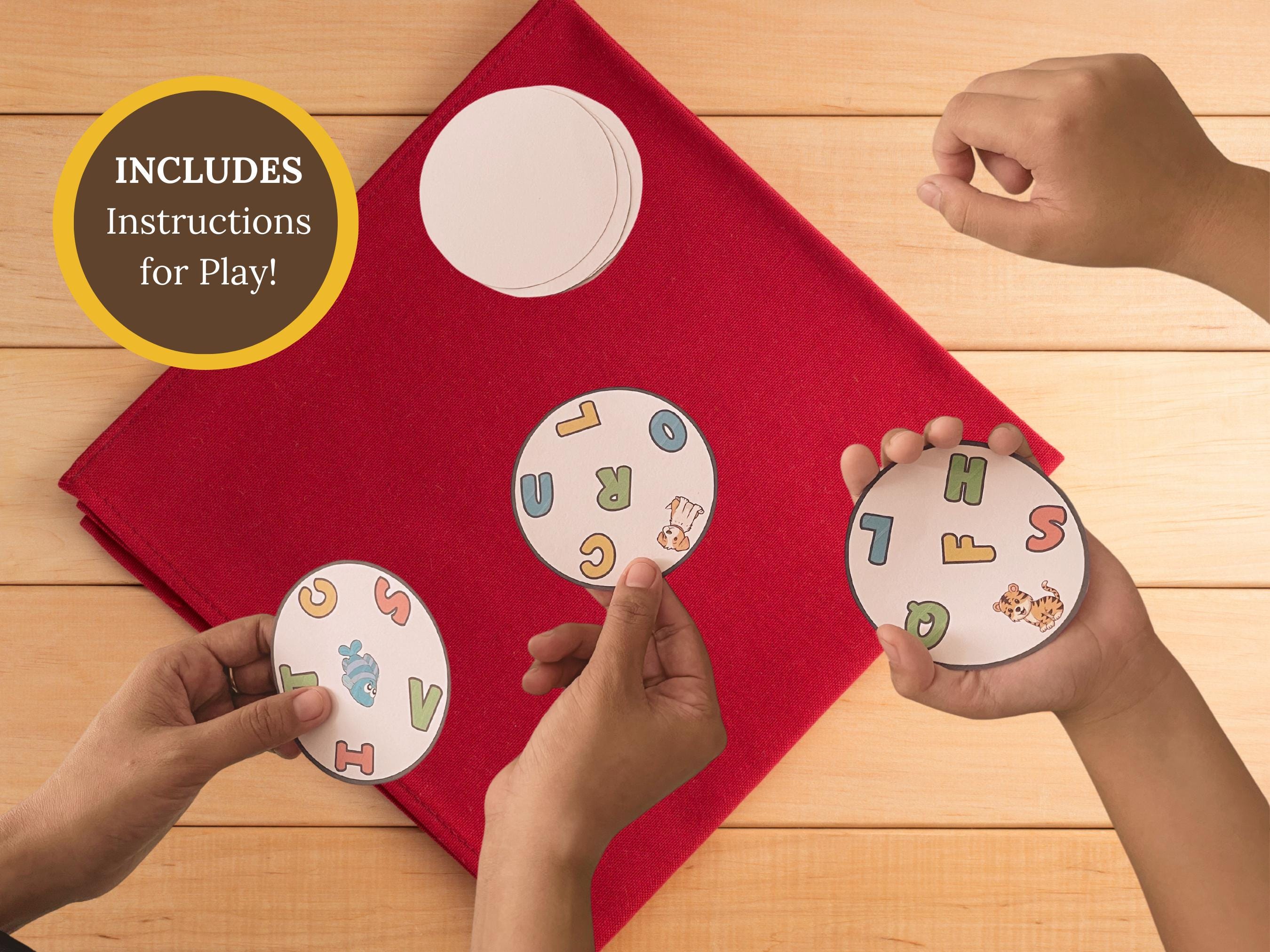 Match It!spot It! Dobble Letter Game Cards! Learning While Having Fun ...