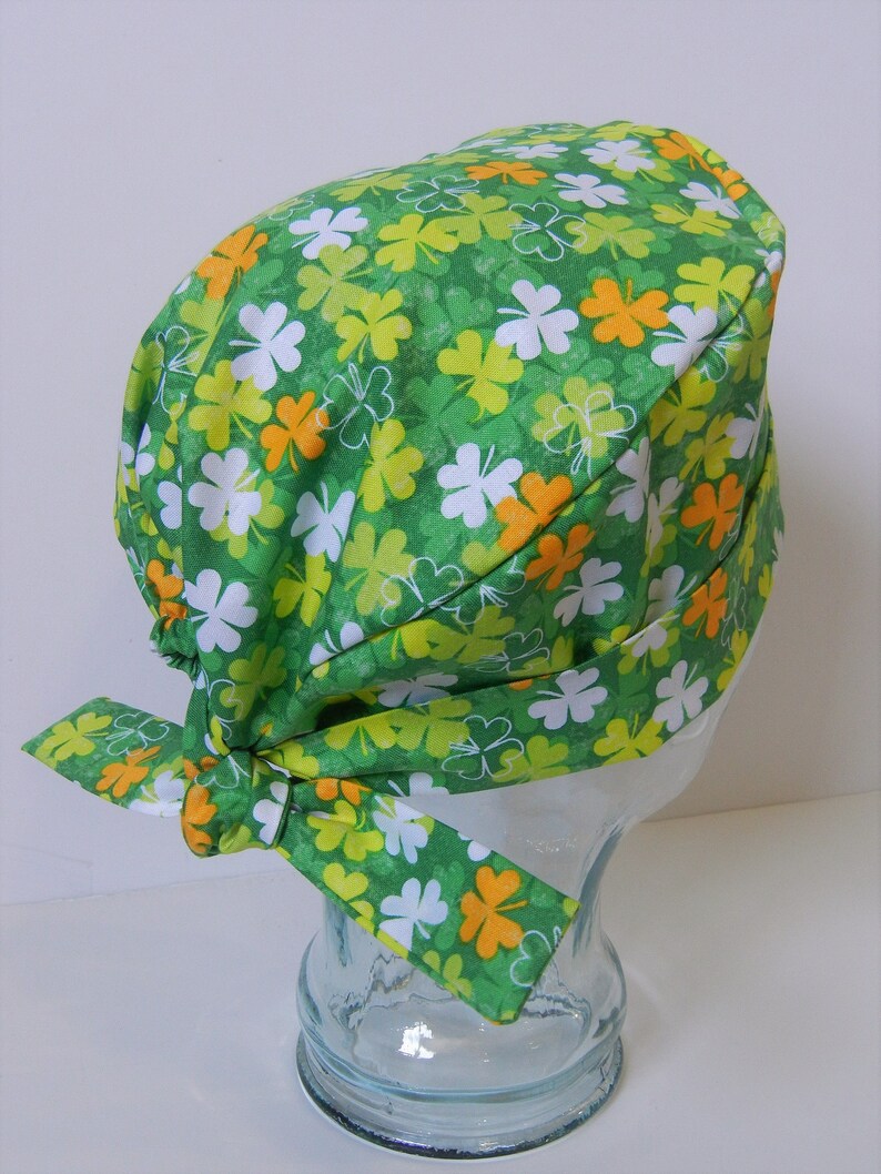 Tie Back FOLDING BAND Medical Surgical Scrub Hat With Tossed - Etsy