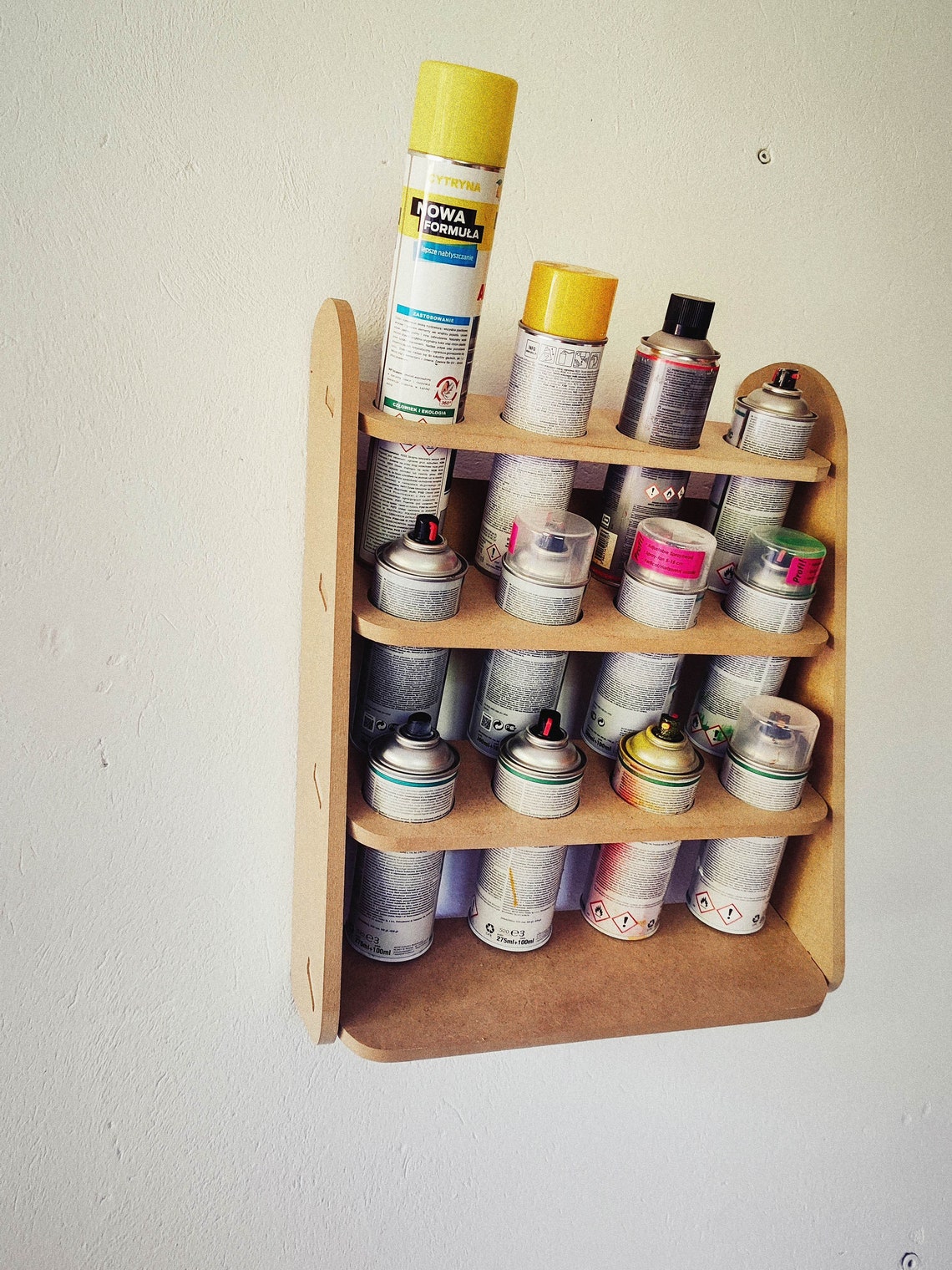 Spray Can Storage, Aerosol Can Storage Rack, Spray Paint Holder, Garage ...