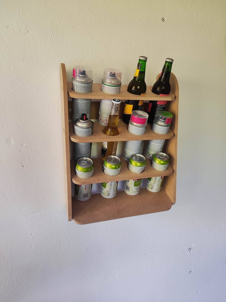 Spray Can Storage, Aerosol Can Storage Rack, Spray Paint Holder, Garage ...