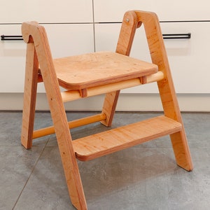 Mini Helper Tower, Step Stool, Folding Step Stool for Kids and Adults ...