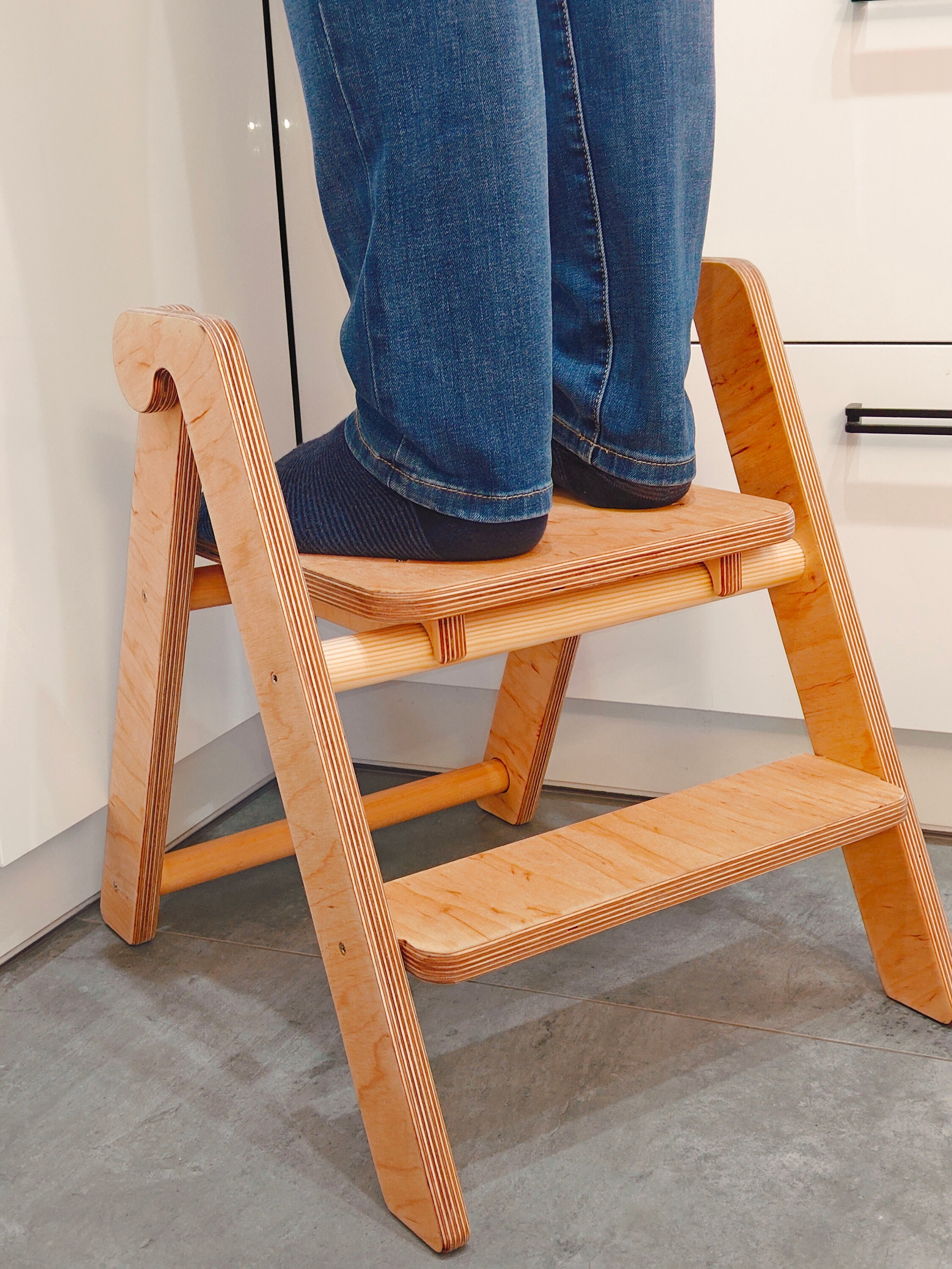 Mini Helper Tower, Step Stool, Folding Step Stool for Kids and Adults ...