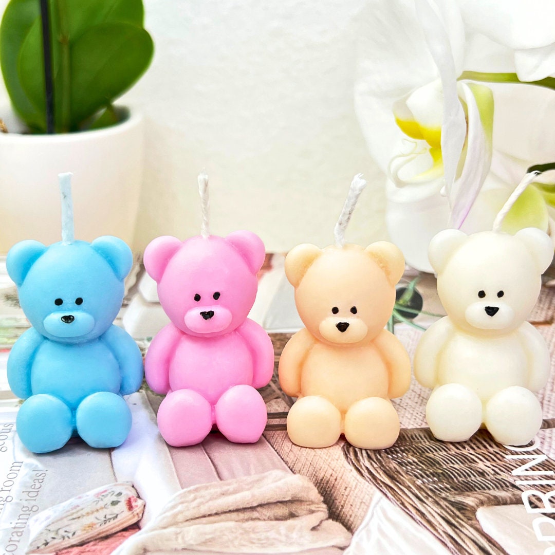 Mini Teddy Soy Candle , Whosale Candles, Adorable Vegan Gift, Eco ...