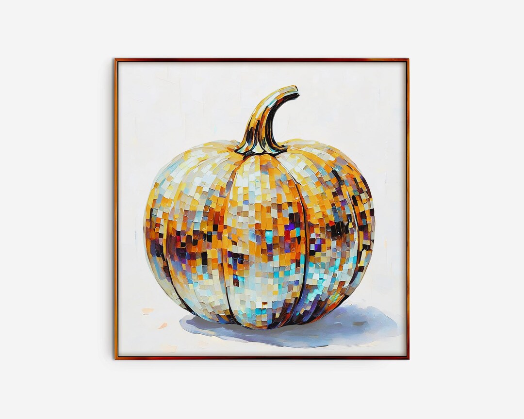 Pumpkin Fall Print, Pumpkin Poster, Pumpkin Printable Wall Art, Autumn ...