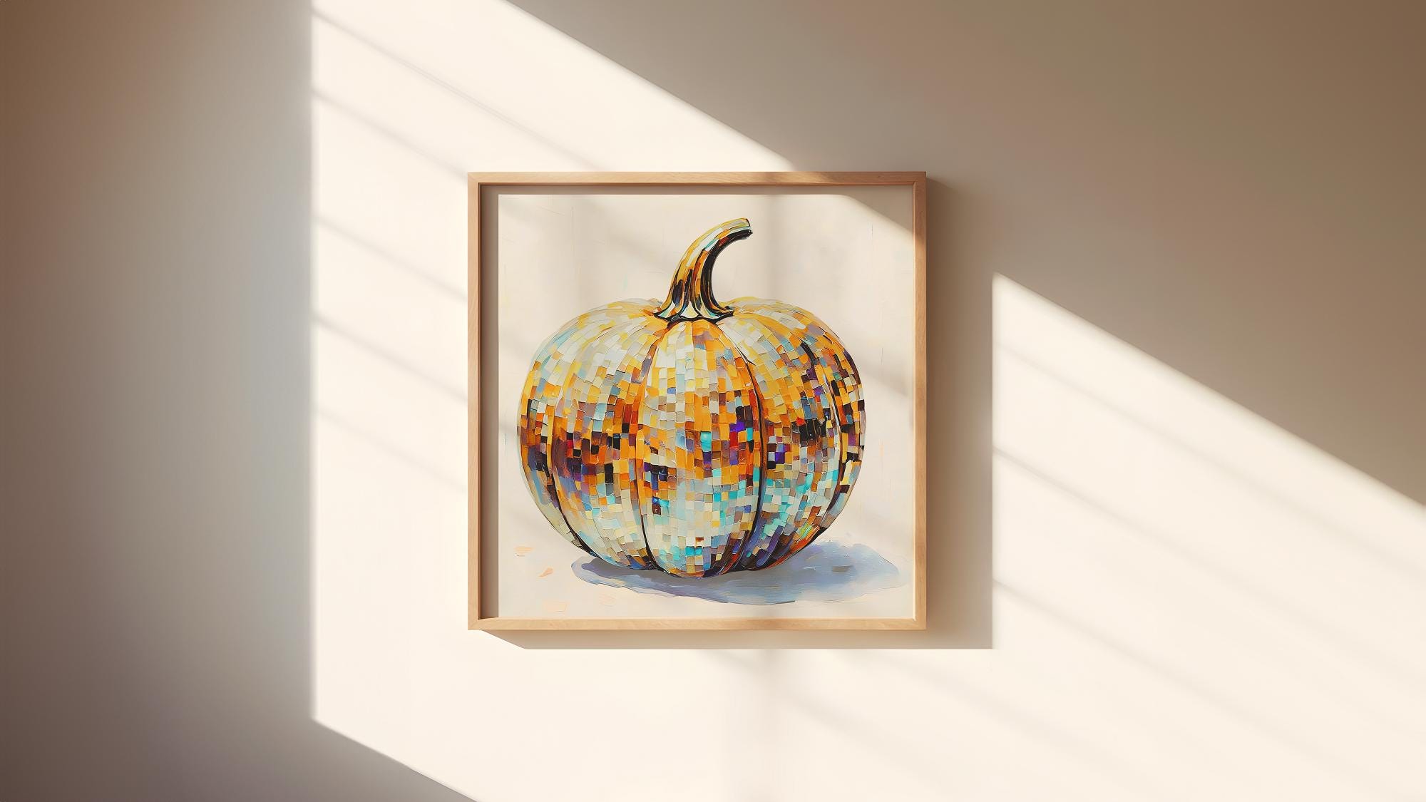 Pumpkin Fall Print, Pumpkin Poster, Pumpkin Printable Wall Art, Autumn ...