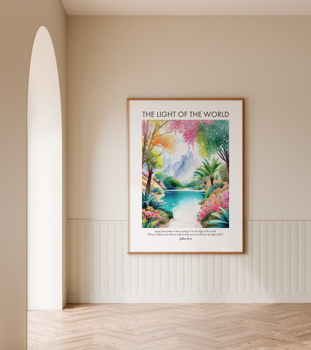 Bible Verse Wall Art, Scripture Quote, Modern Christian Wall Art ...