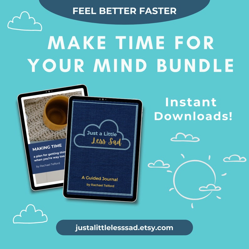 Just a Little Less Sad Guided Journal for Depression and Making Time ...