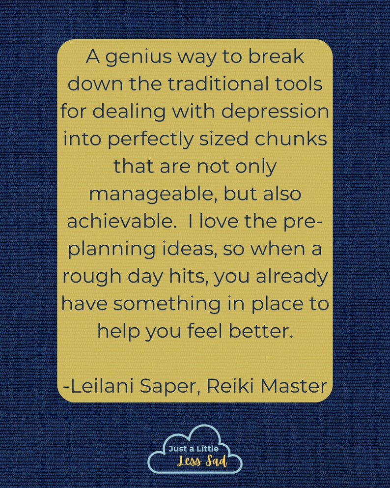 Just a Little Less Sad Guided Journal for Depression and Making Time ...