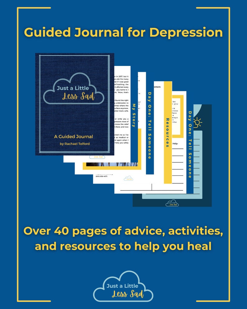 Just a Little Less Sad Guided Journal for Depression and Making Time ...