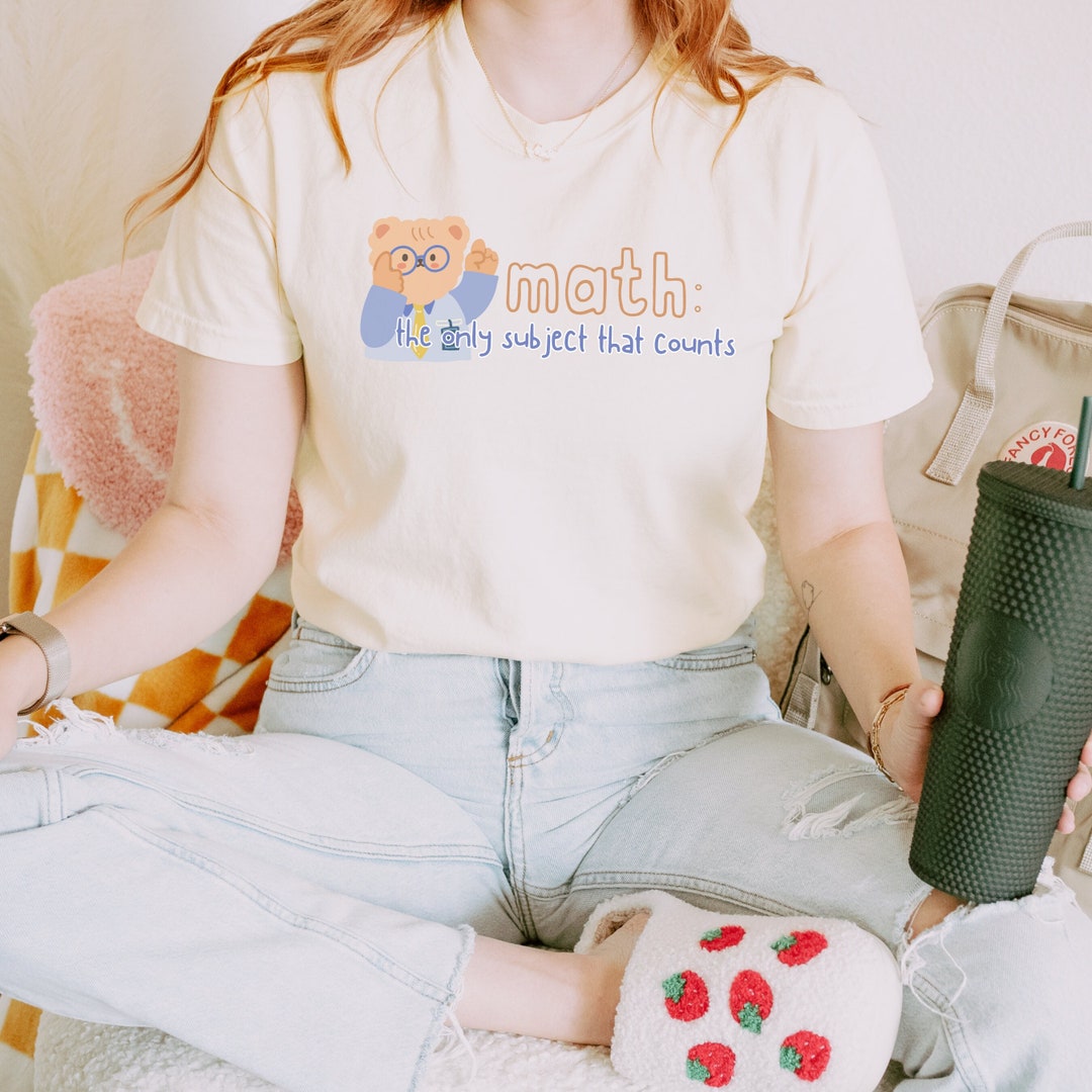 Math Counts Kawaii Bear T-shirt, Mathematics Tutor Shirt, Gift for ...