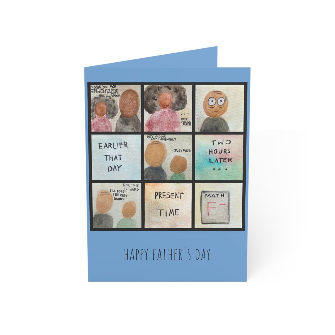 Father's Day Comic Strip Cards 1,10,30,50 Pcs - Etsy