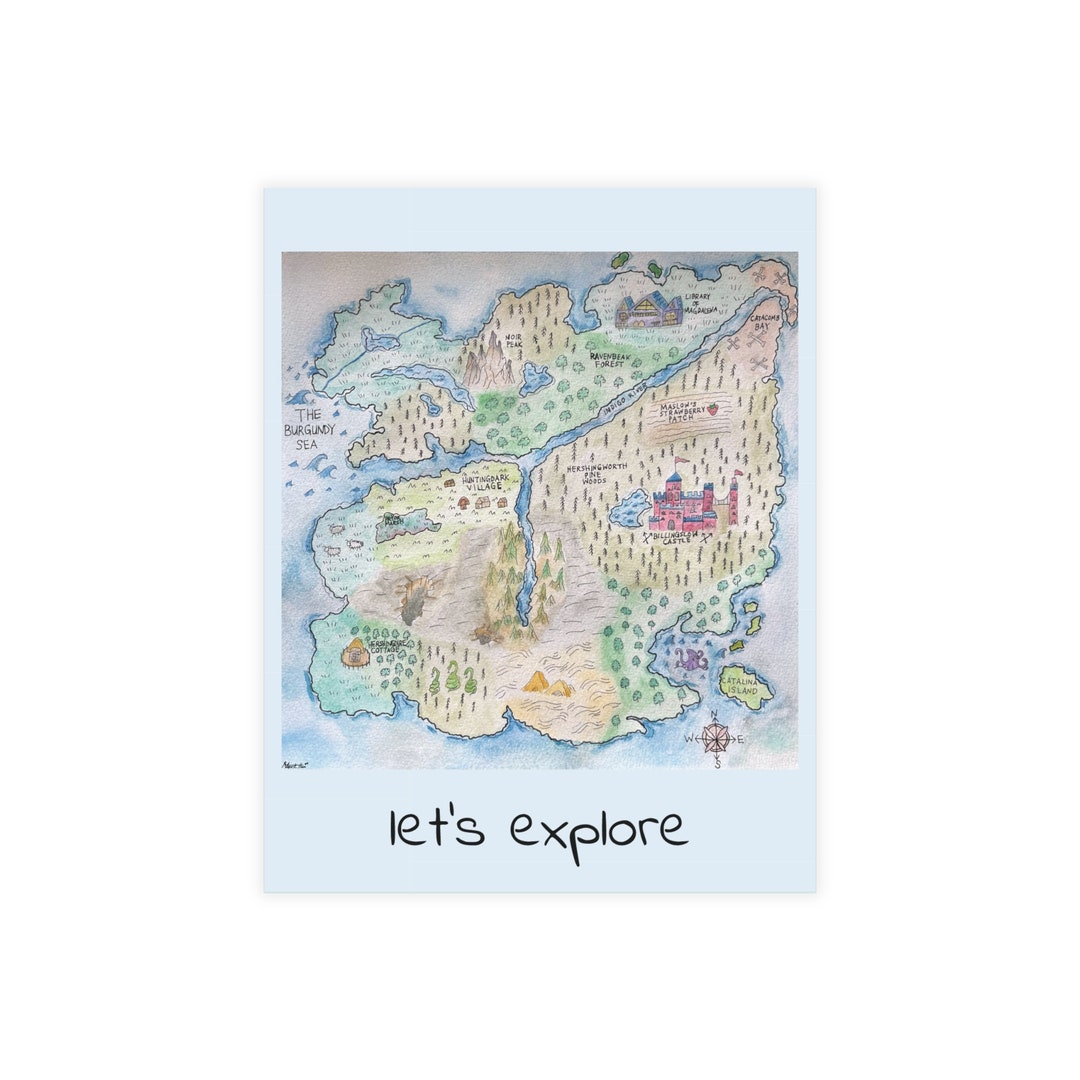 Fantasy Map Postcards 10,30,50 Pcs - Etsy
