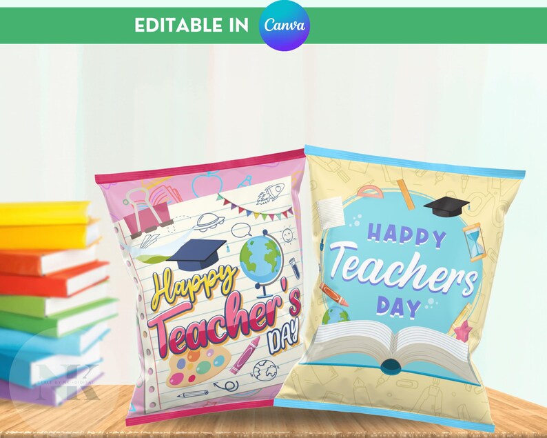 Teacher Appreciation Chip Bag Template, 10 Customizable Chip Bag DIY ...