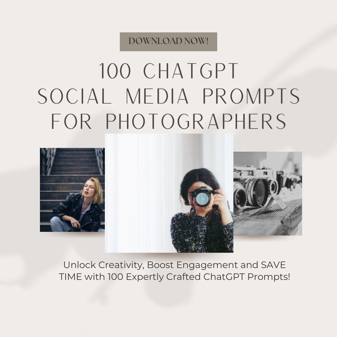 100 Chatgpt Social Media Prompts for Photographers: Social Media ...
