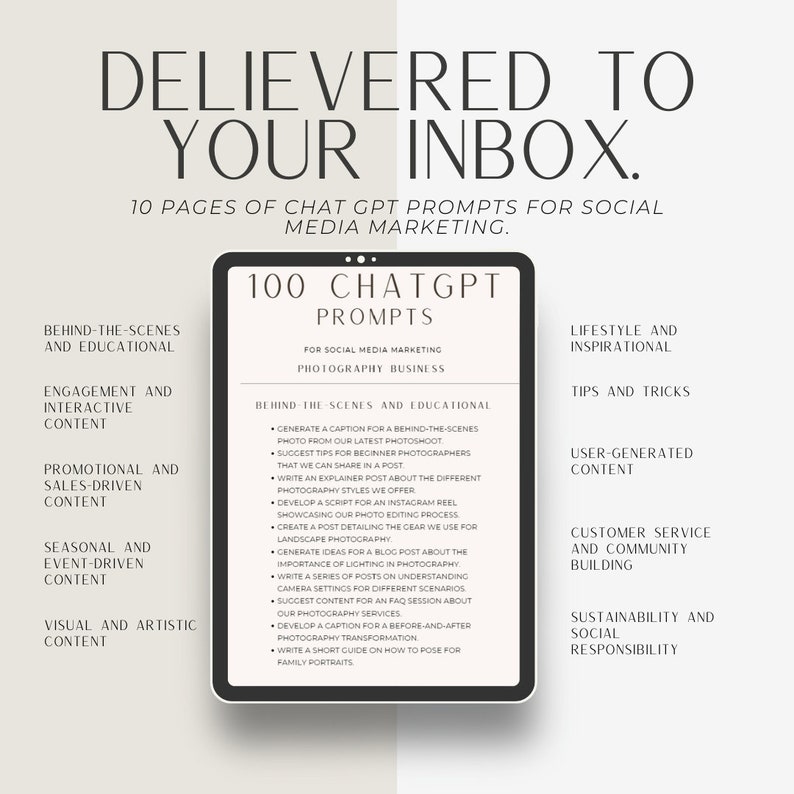 100 Chatgpt Social Media Prompts for Photographers: Social Media ...