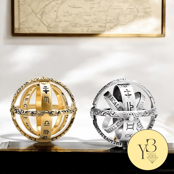 Astronomical globe ring store