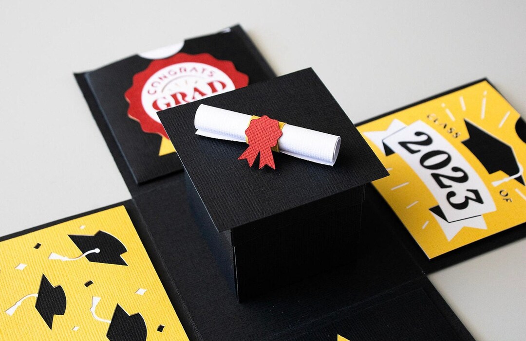 Pop up Graduation Box Card - Etsy