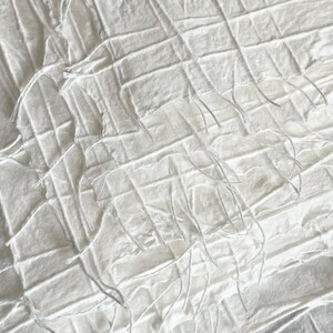 Handmade Interlace Mulberry Paper Sheet: White Cotton Thread Craft ...