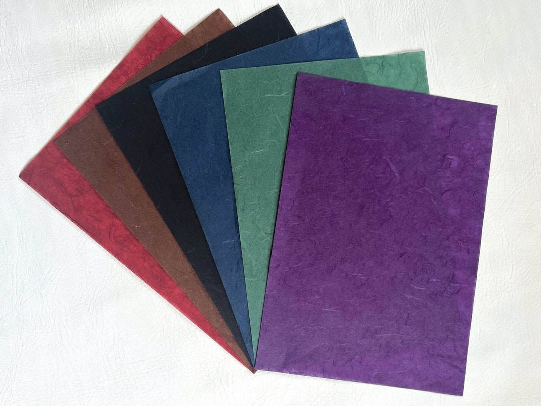 Mulberry A4 Paper Packs – Unryu Thin Sheets in 6 Rich Tones ...