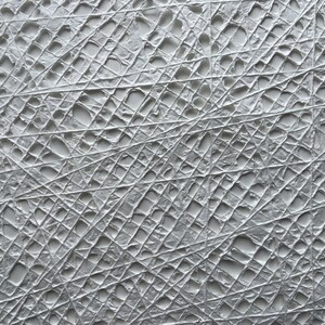 Mulberry Paper Fishnet Pattern Handmade With White Cotton Thread ...
